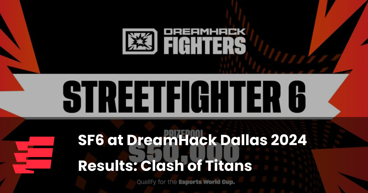 SF6 at DreamHack Dallas 2024 Results: Clash of Titans | esports.gg